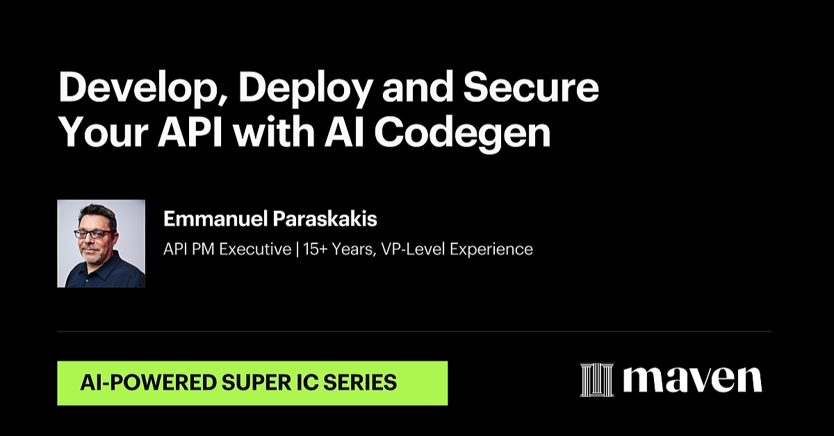 Develop, Deploy and Secure Your API with AI Codegen